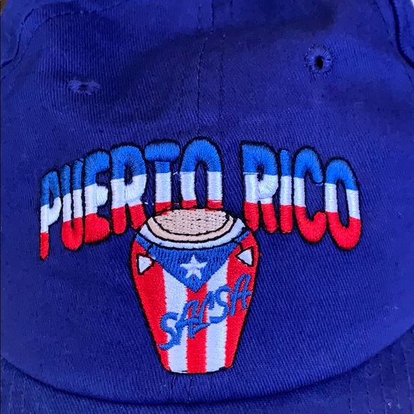 Accessories | Puerto Rico Salsa Hat Baseball Cap Bluered | Poshmark